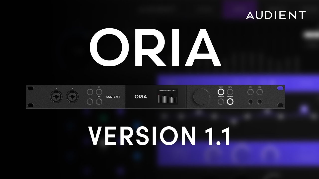 ORIA Version 1.1 - New Feature Update