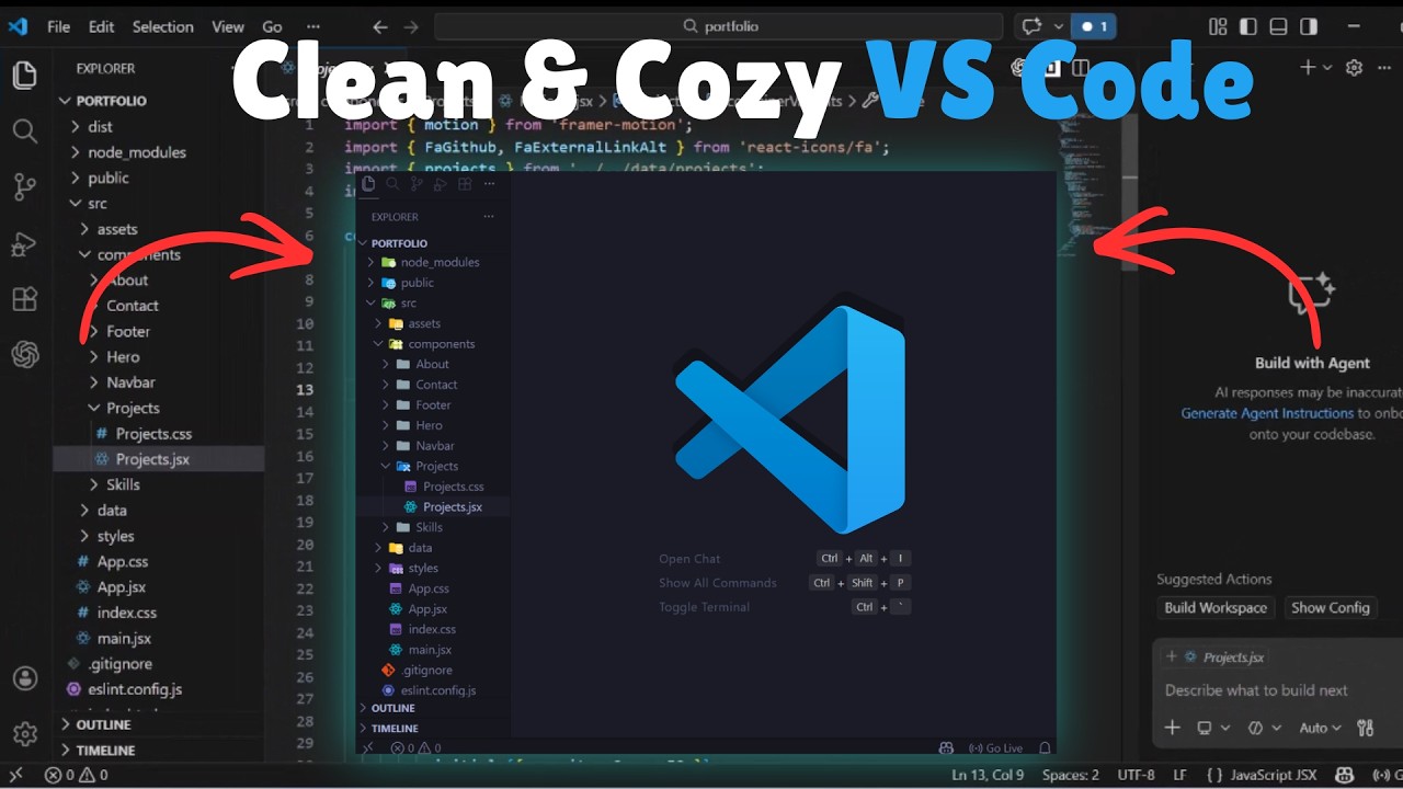 Transform VS Code Into a Cozy Developer Workspace | Minimal Cozy Setup #devsetup