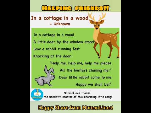 Helping Friends - A little song! #kidsvideo #animals #educational #feelings #notesnlines #bhfyp