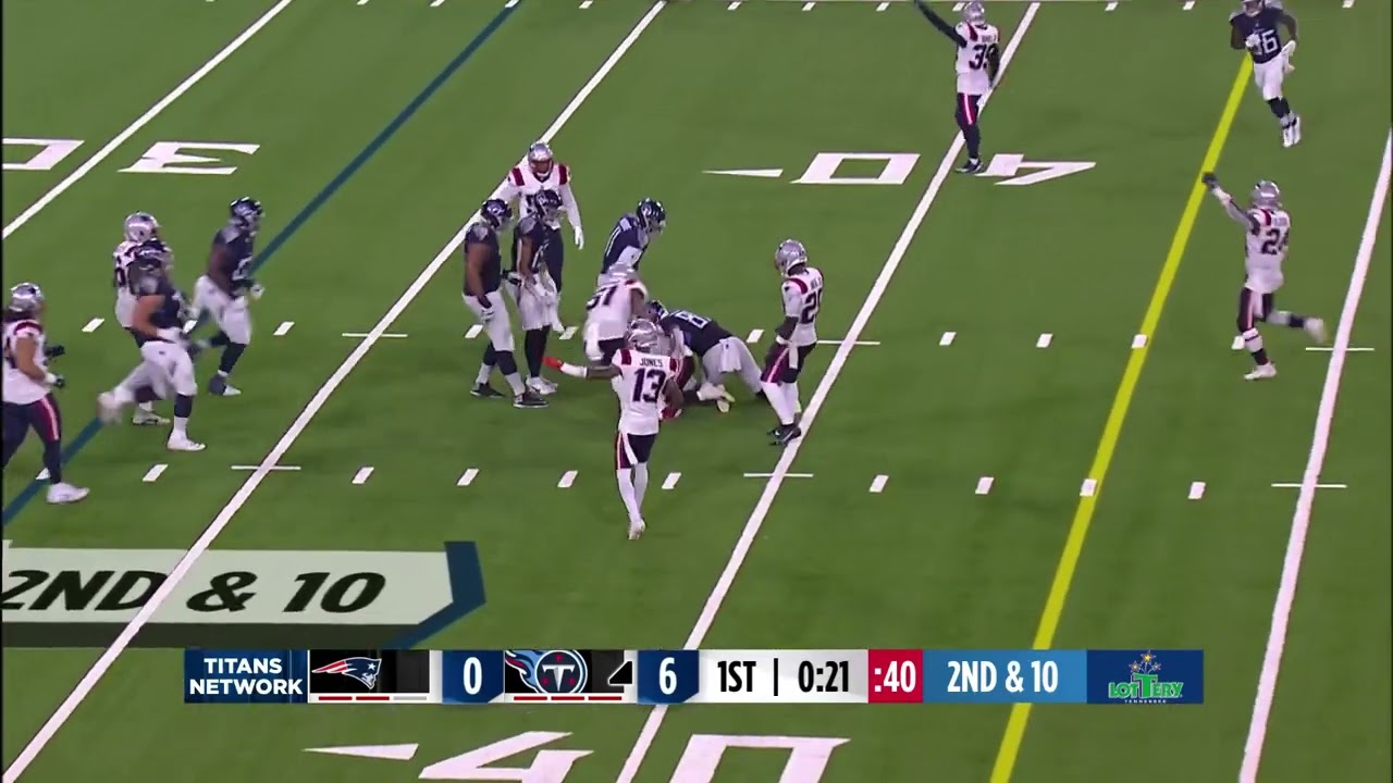 Calvin Munson Interception | Patriots vs Titans