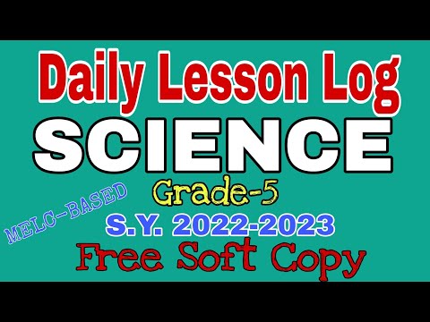 Daily Lesson Log in Science