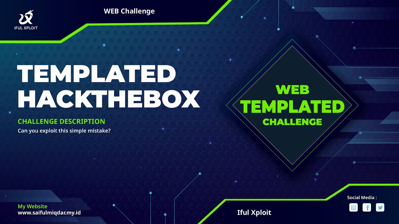 HACKTHEBOX TEMPLATED WEB CHALLENGE WALKTHROUGH | WRITEUP