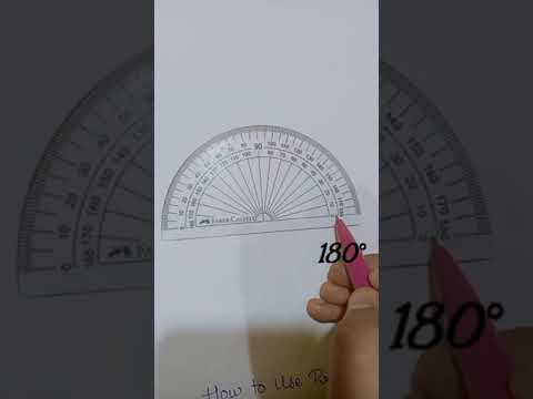 How to use protractor / D ? #Limitlesslearning #shorts #maths