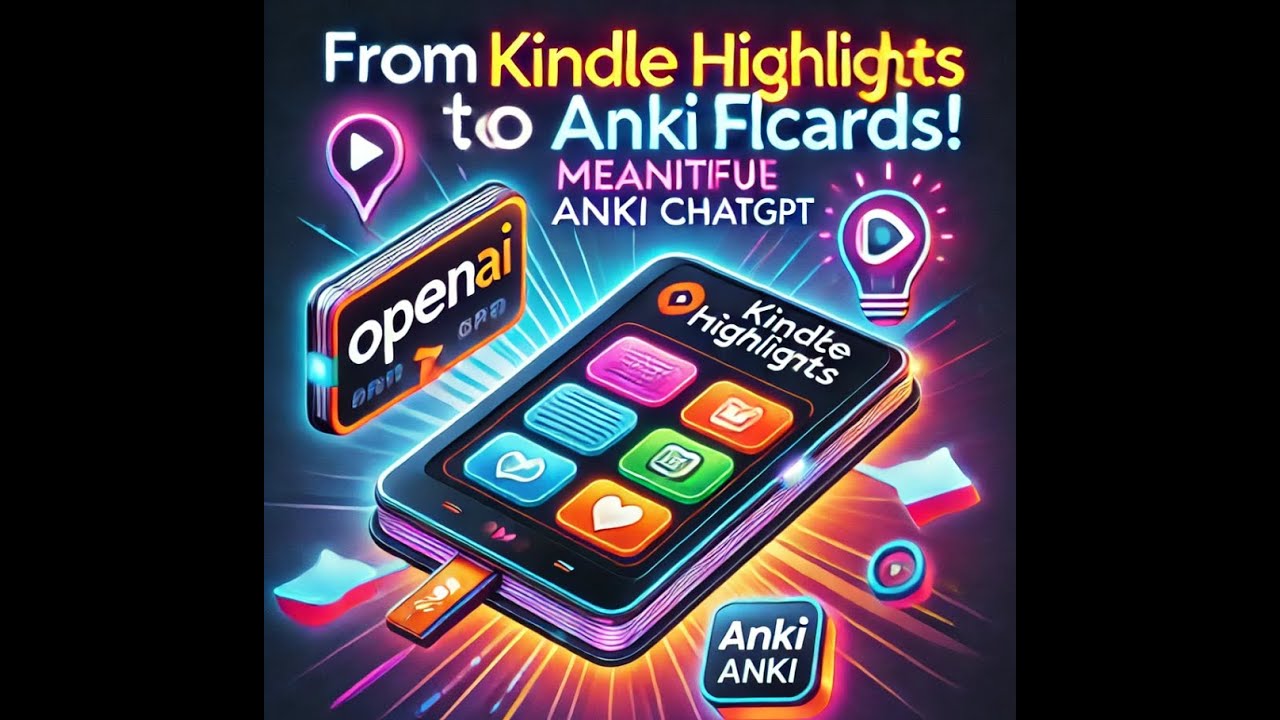 Turn your Kindle Highlights Into Anki FlashCards Using OpenAI