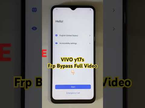 Vivo y17s frp bypass android 13 without pc