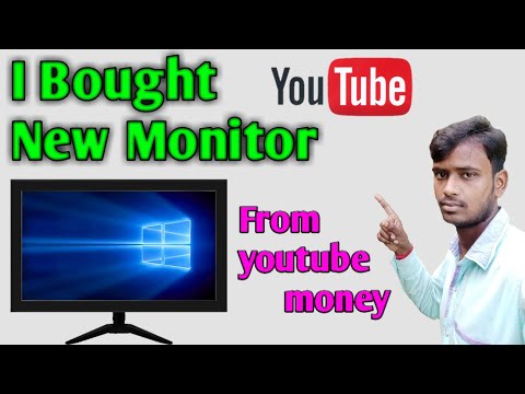 my new full HD monitor from youtube money