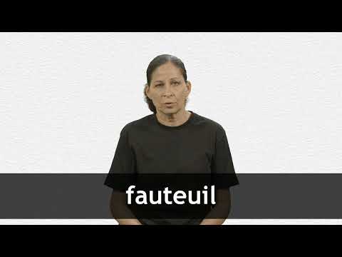 English Translation of “FAUTEUIL” | Collins French-English Dictionary