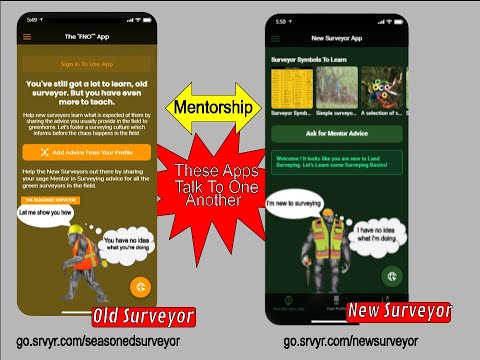 Two Apps Which Talk To One Another - Introducing "The New Surveyor" and "The Seasoned Surveyor" Apps
