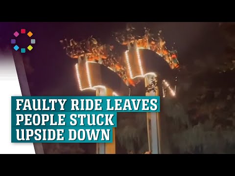 Faulty Wonderland Ride Leaves People Stuck Upside Down - River 105