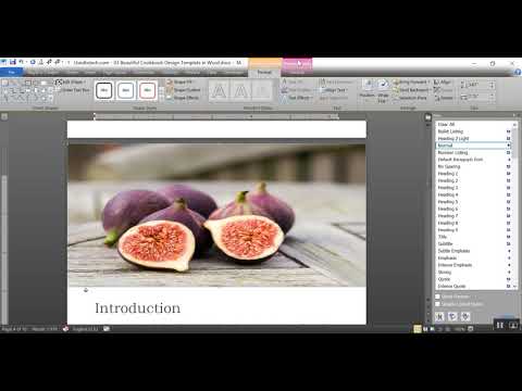 Beautiful Cookbook Design Template in Word