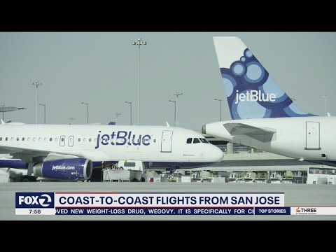 Coast-to-Coast flights from San Jose have resumed