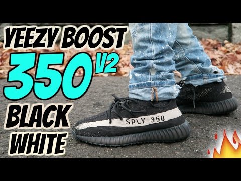 ADIDAS YEEZY BOOST 350 V2 "BLACK WHITE" REVIEW AND ON-FOOT