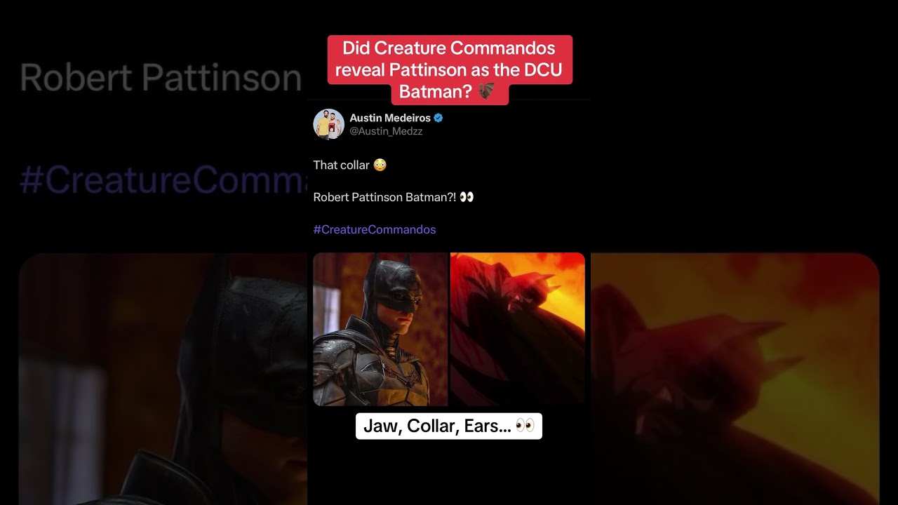 Robert Pattinson DCU Batman Confirmed in Creature Commandos?! #batman #DCU #CreatureCommandos