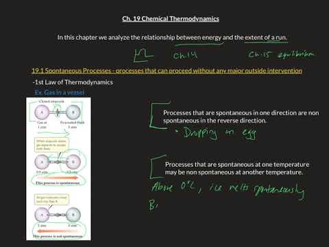 Honors Chem #62 The Spontaneous Process and Entropy 19.1-19.3