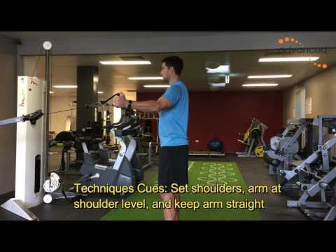 SHOULDER EXERCISES Standing Cable Horizontal Adduction