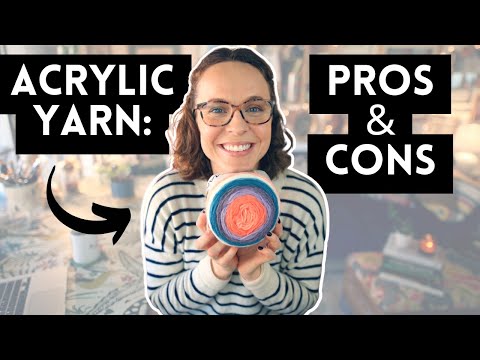 Acrylic Yarn: PROS & CONS 🧶 #knittingpodcast