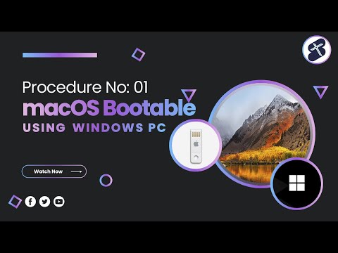 How to create a macOS bootable usb install drive | using windows pc