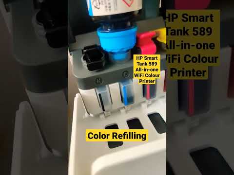 HP Smart Tank 589 All-in-one WiFi Colour Printer-1st Time Cartridge Refilling#hpprinter #printer #hp