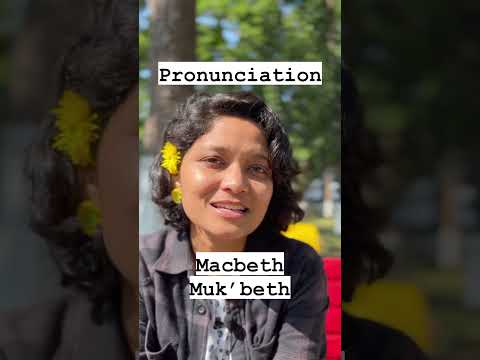 Macbeth Pronunciation #macbeth #pronunciation #macbethpronunciation #englishliterature