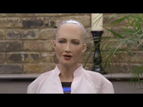 Sophia a humanoid robot introduces Being Human