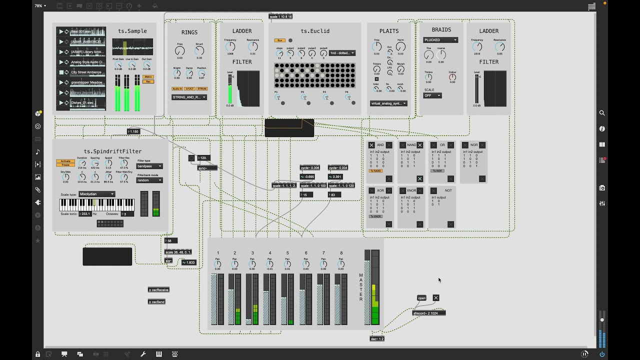 MAX/MSP: Generative Modular Ambience