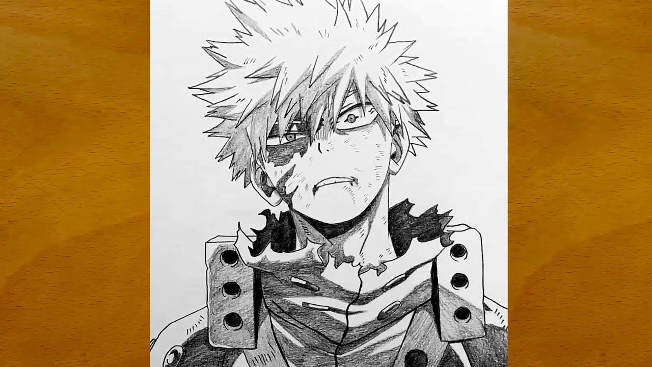 How to Draw Bakugo Katsuki Step by Step || My Hero Academia Season 7 Sketch