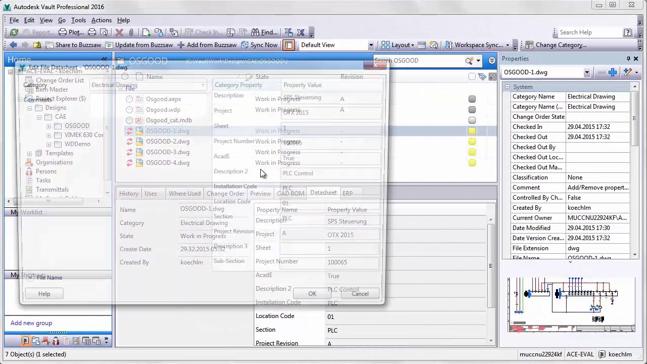 Vault Data Standard - Sort&Filter Property Grid
