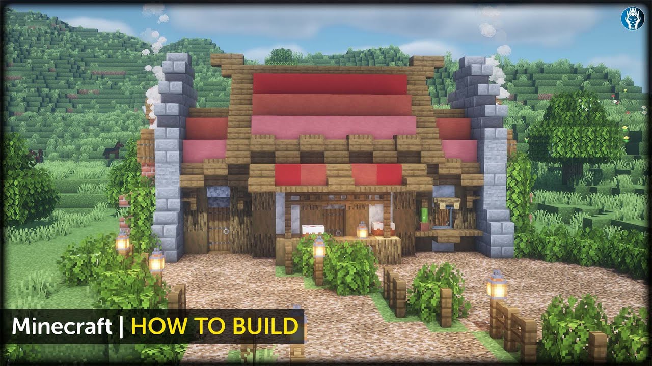 Minecraft Fantasy Bakery Tutorial | Villager Houses - Minecraft Builders
