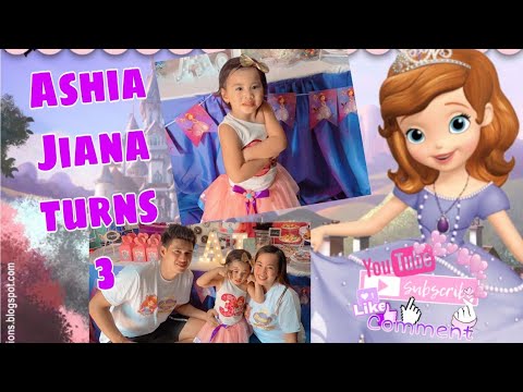 Ashia Jiana's 3rd Birthday Celebration (Sofia the First Theme)