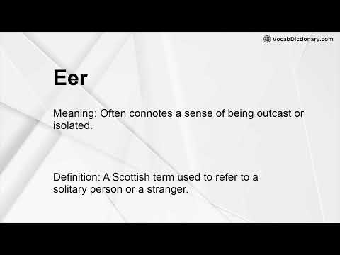Eer Meaning