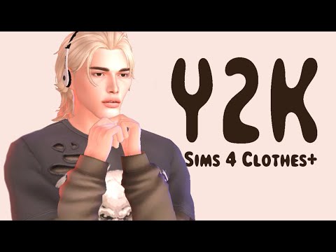 Upgrade your MALE SIMS with Y2k CC! || Sims 4 Y2k Custom Content Hair and Hats + Links