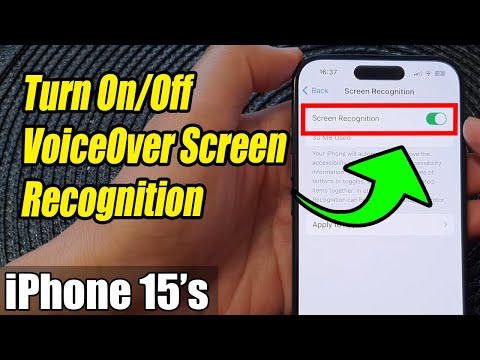 iPhone 15/15 Pro Max: How to Turn On/Off VoiceOver Screen Recognition