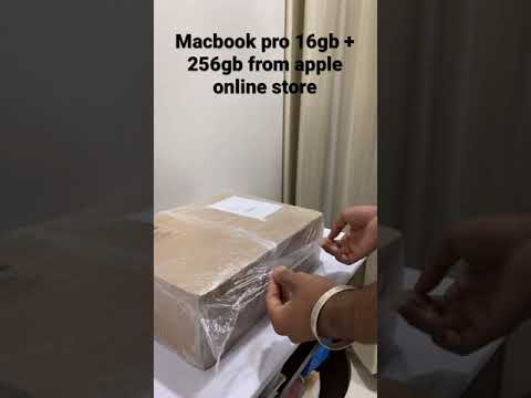 Macbook pro packaging from apple india online store🔥