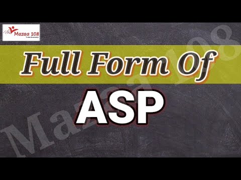 ASP full form | full form ASP | ASP Means | ASP Stands for | Meaning of ASP | ASP Ka Full ForM