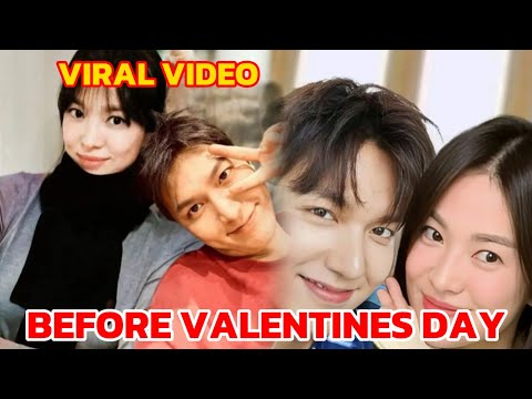 DAYS BEFORE VALENTINES DAY LEE MIN HO'S VIRAL VIDEO WITH SONG HYE KYO WENT VIRAL