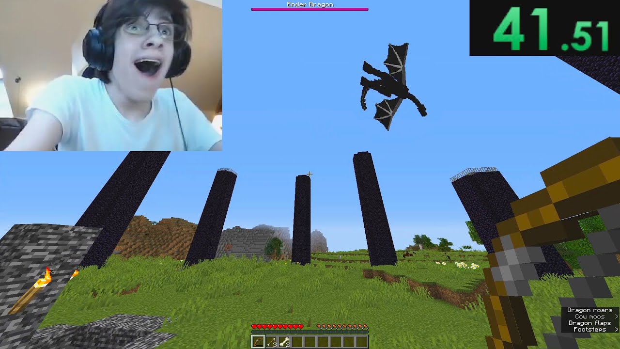 Minecraft Speedrun [00:58] (WORLD RECORD)