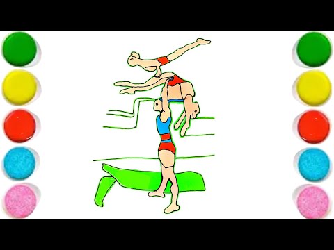 gym drawing easy