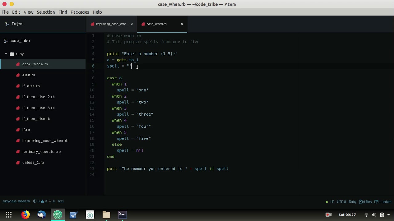 Improving case when in Ruby