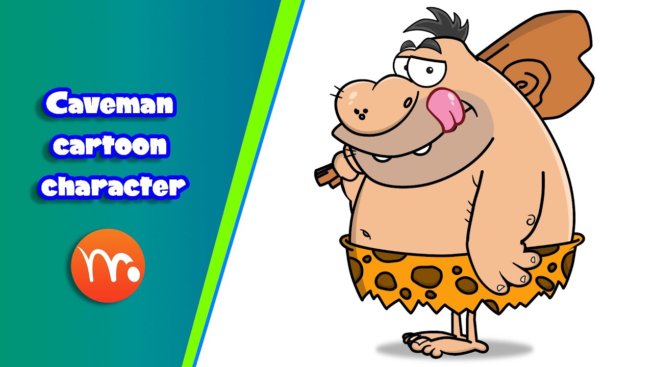 Caveman cartoon character | Rigged Animation