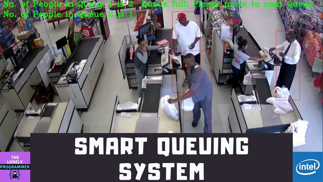 Smart Queuing System #objectdetection #intel
