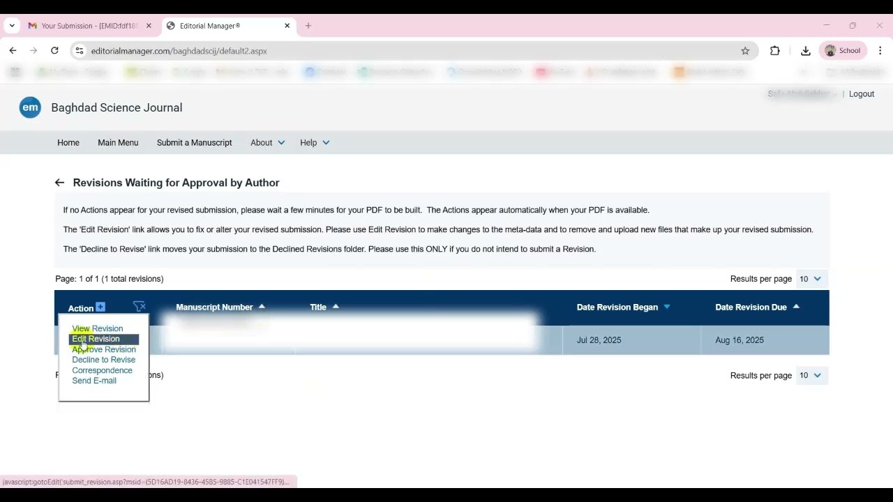 Revised Manuscript Submission - For Authors