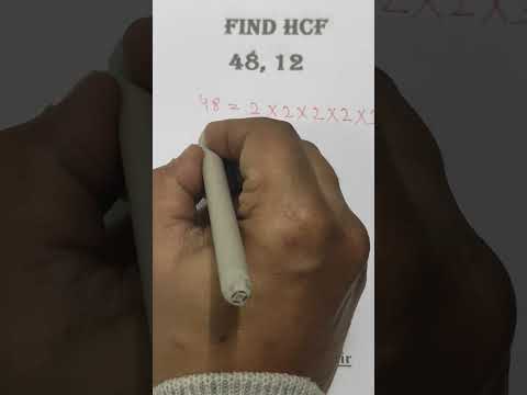 HCF of 48 and 12 #learnbychandsir #maths #hcf