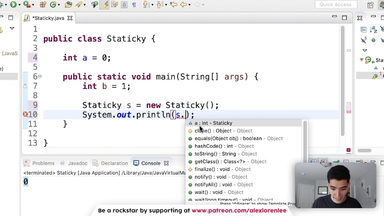 Static in Java Tutorial #75