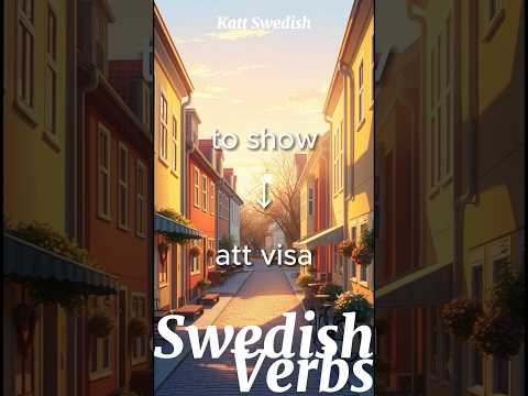 att visa / to show πΈπͺ Swedish Verb Forms #svenska #swedish #swedishverbs #basicswedish #show