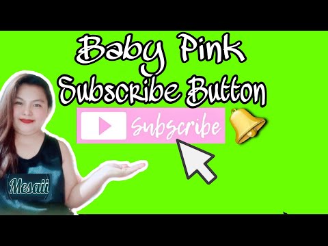 FREE TO DOWNLOAD| BABY PINK SUBSCRIBE BUTTON