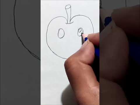 apple drawing/apple emoji drawing