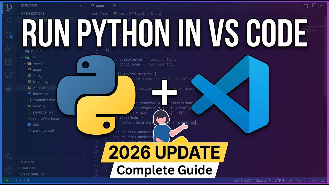 How to Run Python Program in Visual Studio Code on Windows 11 [ 2026 Update ] Setup Python in VSCode