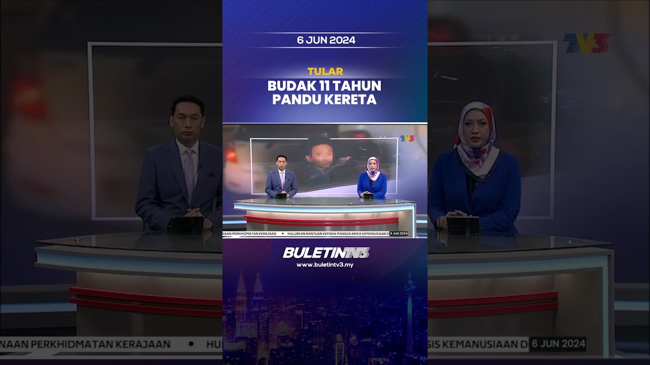 TULAR | Bapa Kanak-Kanak Pandu Kereta Disaman #tular #Sarawak