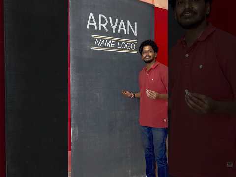 ARYAN Name Logo ❤️ #aryan #name #logo #art #youtubeshorts