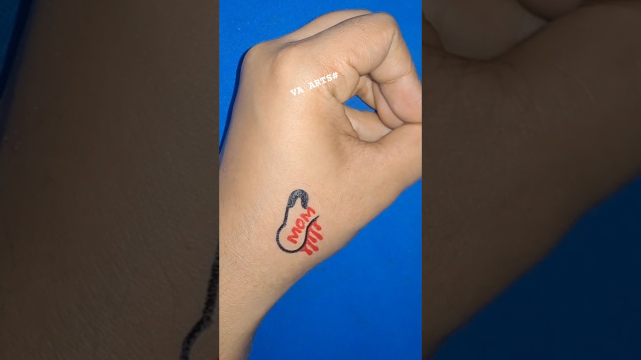 DIY PIN MOM TATTOO 🧷❤️👌 #new #tattoo #shorts #viral #2k26 #trend #amazing
